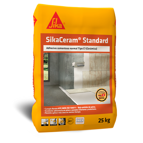 Adhesivo Para Pega De Cerámica Sobre Cerámica Sikaceram Standard